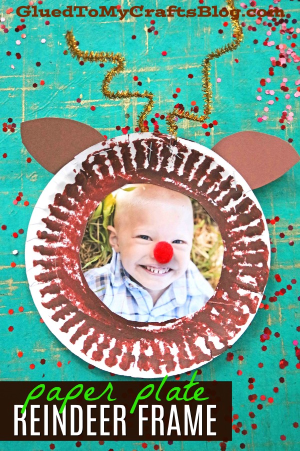 Paper Plate Reindeer Picture Frame