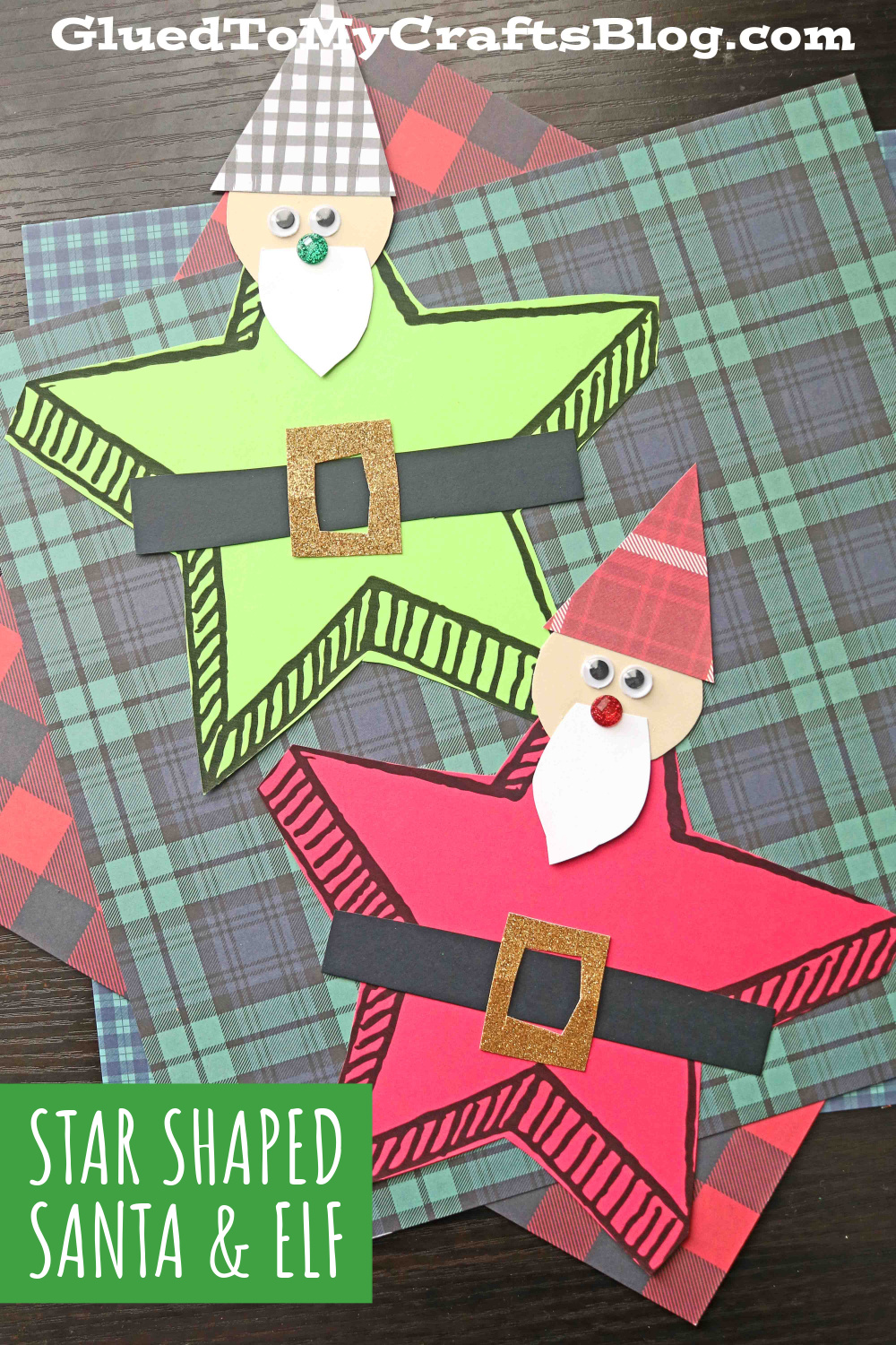 Paper Star Shaped Santa Craft