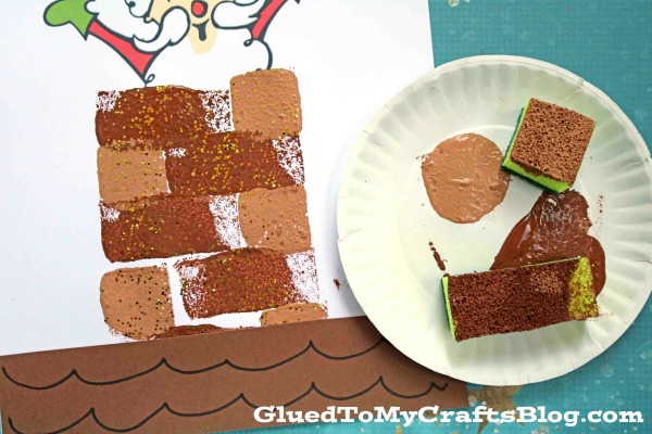 Stamped Christmas Chimney Craft