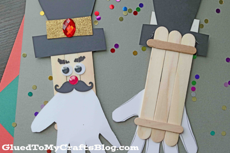 Popsicle Stick Nutcracker Craft Idea For Christmas