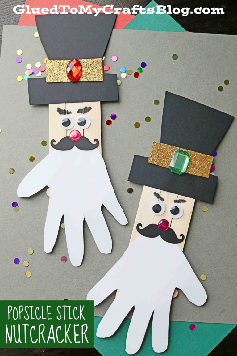 Popsicle Stick Nutcracker Craft Idea For Christmas