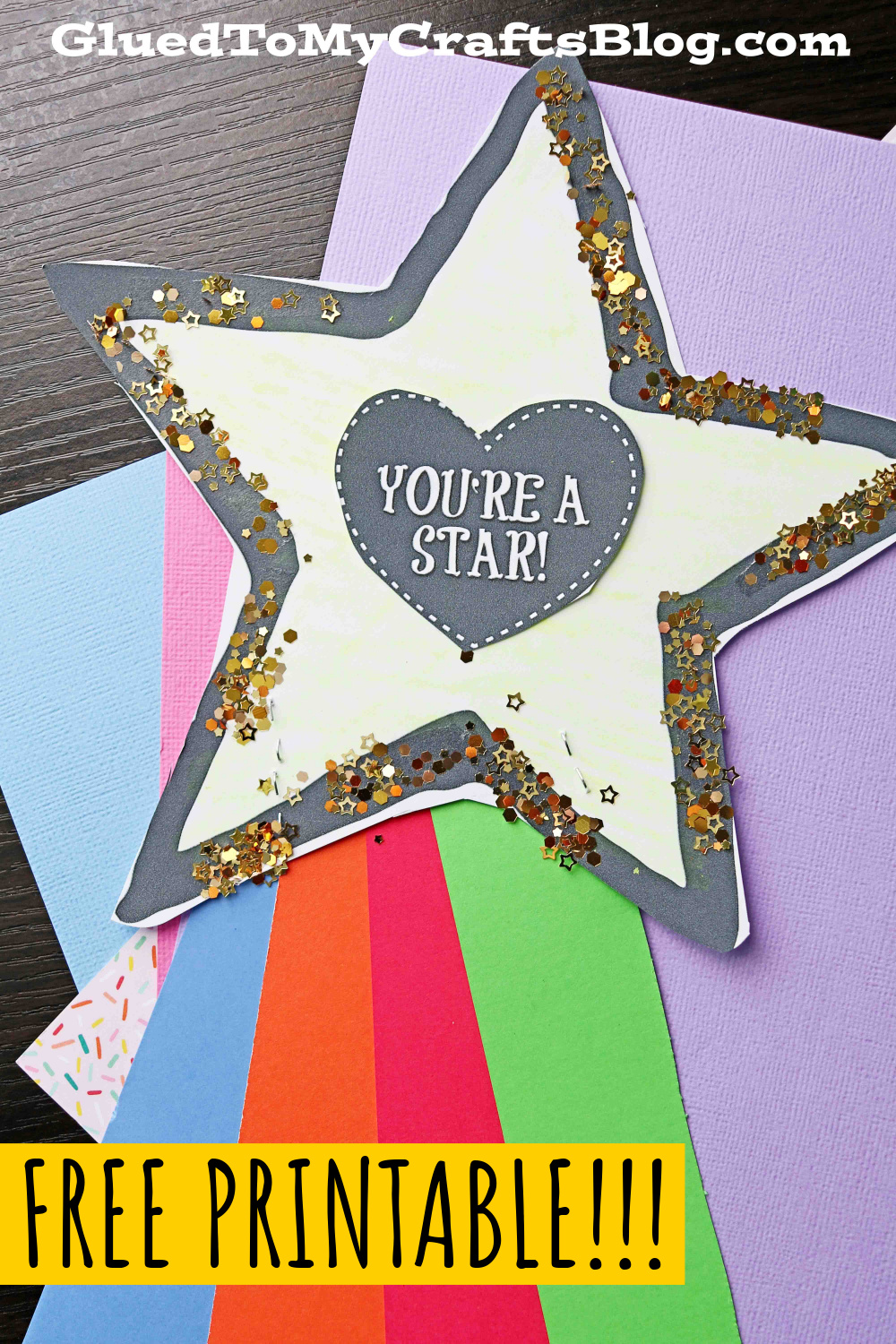 You're A Star Paper Badge