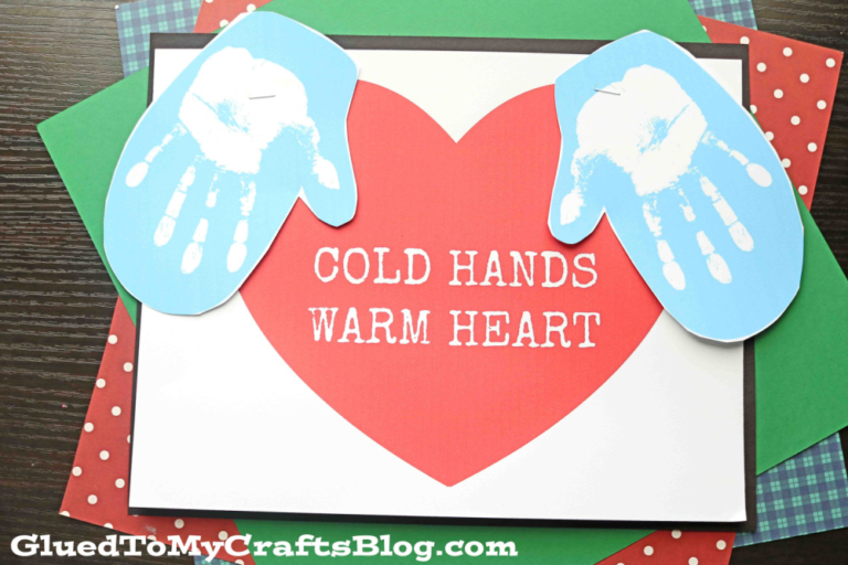 Cold Hands, Warm Heart Handprint Craft