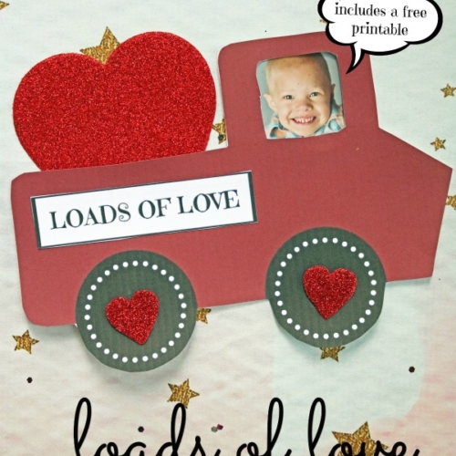 Paper Valentine Truck Craft For Kids