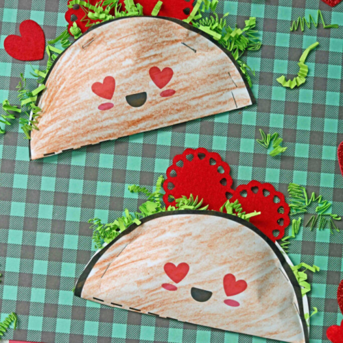 Paper Love Taco Craft Idea For Valentine's Day