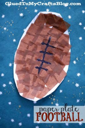 Football Craft Ideas For Kids To Make On Game Day! - Glued To My Crafts