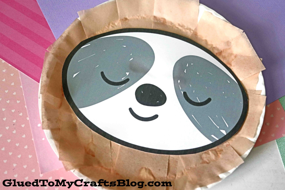 Paper Plate Sloth Craft Idea For Kids