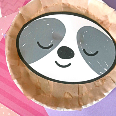 Paper Sloth on Popsicle Stick Bamboo