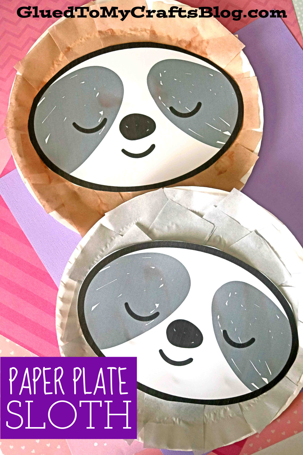 Paper Plate Sloth Craft Idea For Kids