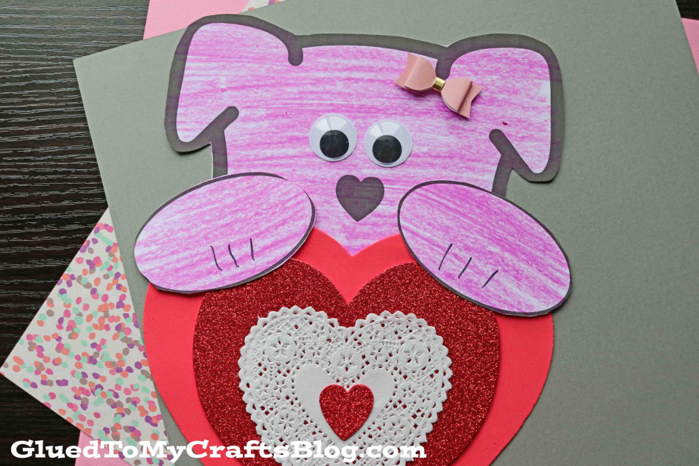 Valentine's Day Puppy Craft For Kids