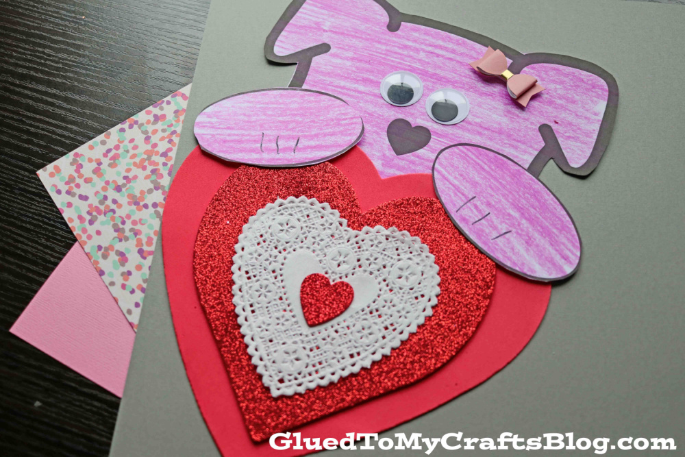 Valentine's Day Puppy Craft For Kids