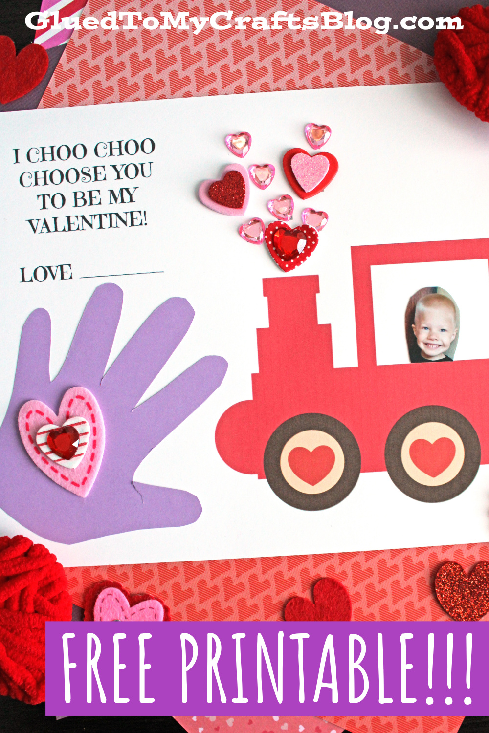 Choo Choo Choose You To Be My Valentine Craft Idea