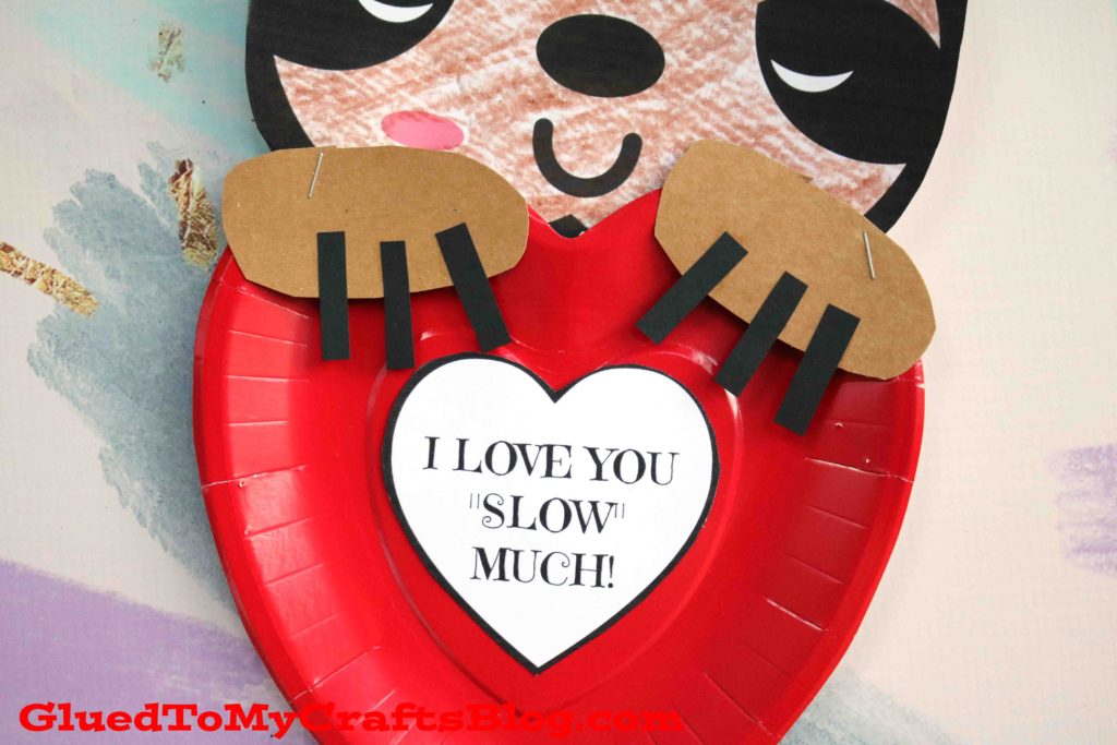 Valentine's Day Sloth Craft Idea For Kids