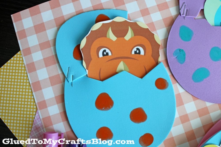 Hatching Baby Dinosaur Craft Idea For Kids