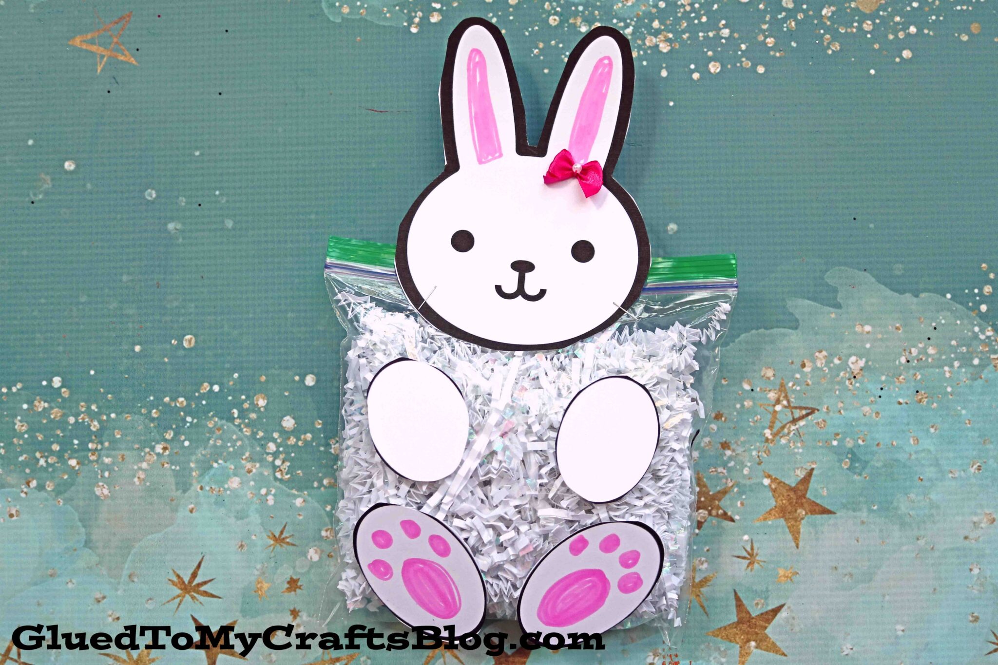 Crinkle Paper Bunny Craft Idea