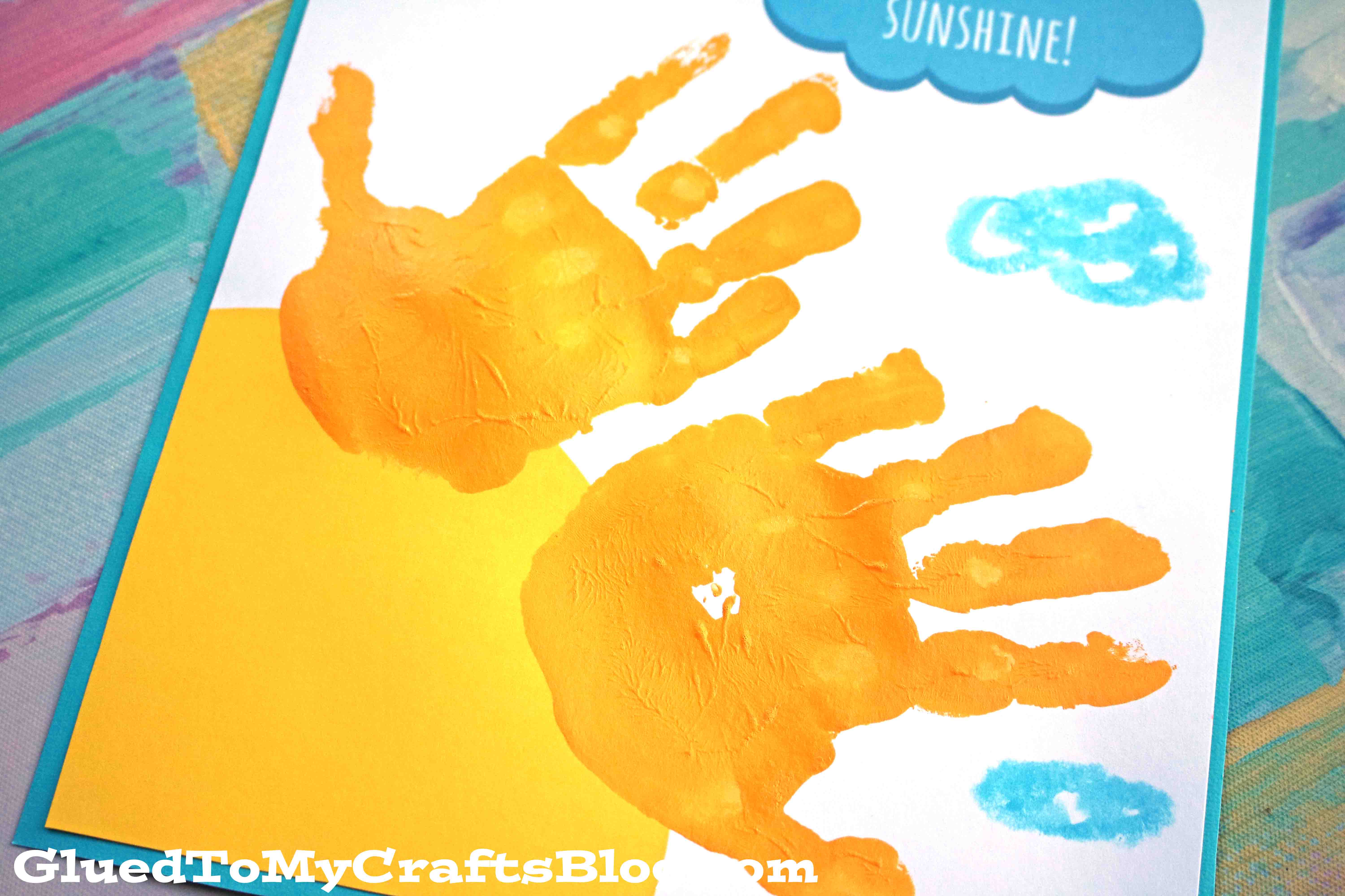 Handprint "You Are My Sunshine" Keepsake Craft For Kids To Make