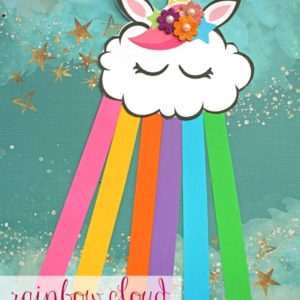 Handprint Cloud & Tissue Paper Rainbow