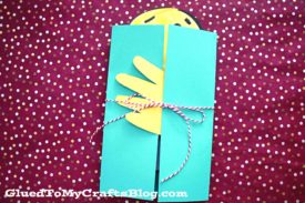 Handprint Lift You Up Card Craft Idea