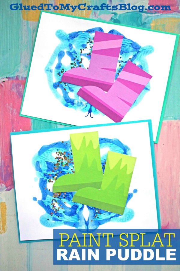 Paint Splat Rain Puddle Craft