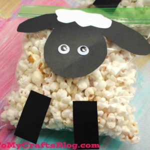 Cotton Ball Popcorn Craft Idea w/Free Printable