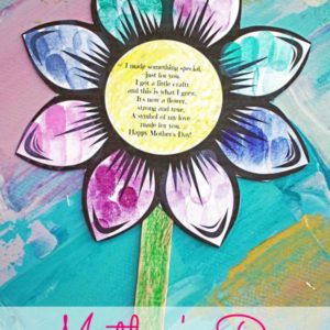 Thumbprint Mother's Day Flower & Poem Craft