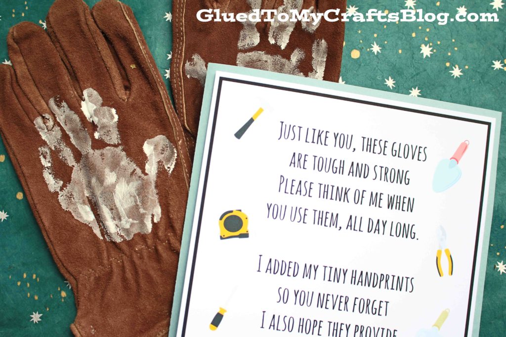Handprint Work Gloves & Poem Keepsake