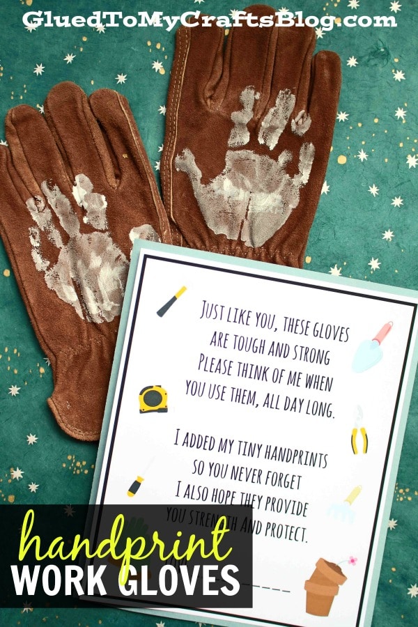 Handprint Work Gloves & Poem Keepsake