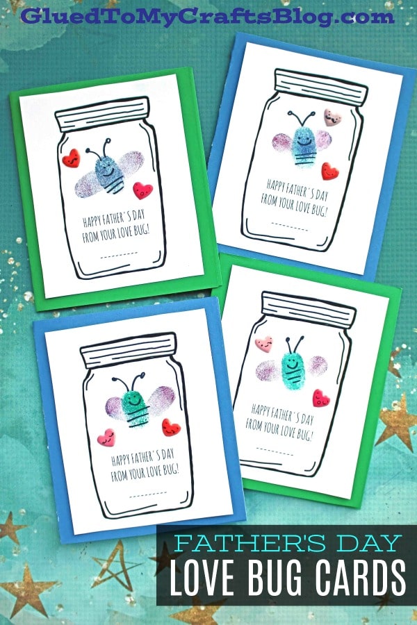 Father's Day Love Bug Cards Craft Idea