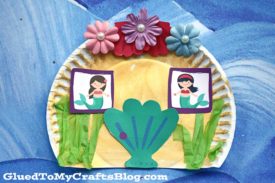 Paper Plate Mermaid House Craft