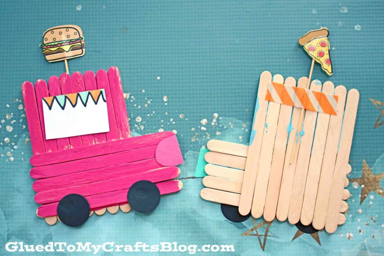 Popsicle Stick Food Truck Craft for Kids