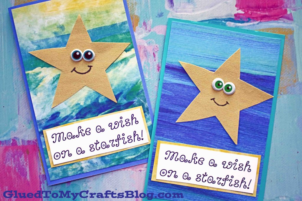 Paper & Sandpaper Starfish Wishes Card