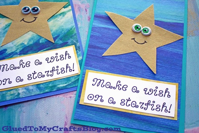 Paper & Sandpaper Starfish Wishes Card