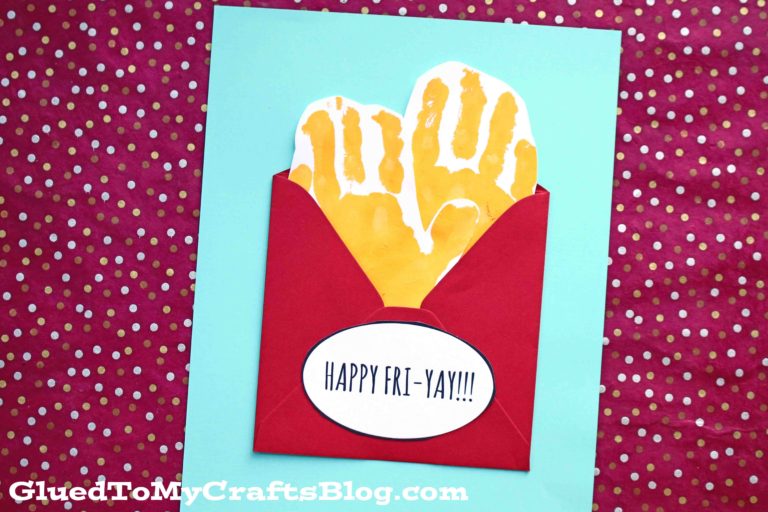 FRI-YAY Handprint French Fries Craft