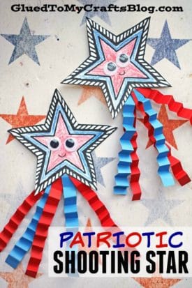 Patriotic Shooting Star Craft Idea For 4th of July