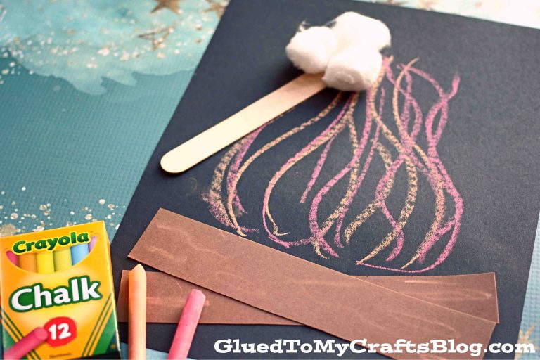 Chalk Art Campfire Art On Paper