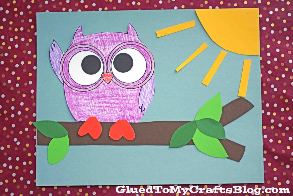 Paper Owl On Branch Craft Idea For Kids