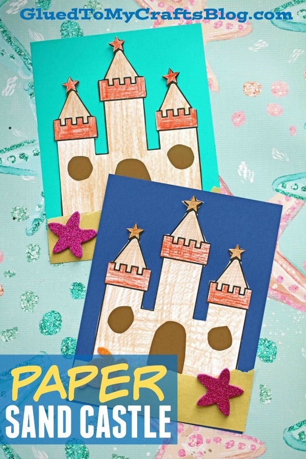 Paper Sand Castle Art Project For Kids To Tackle This Summer!