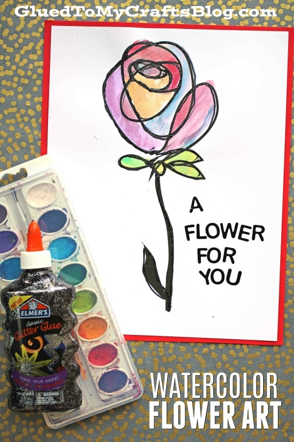 Paper & Watercolor Flower Art