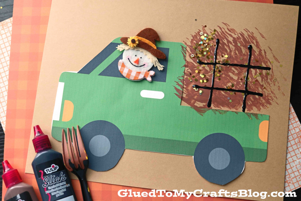 Paper Hay Truck Craft Idea For Kids