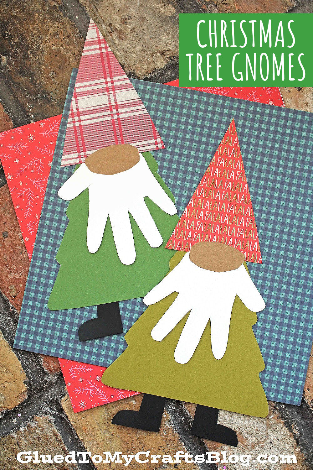 Christmas Tree Gnome Paper Craft For Kids