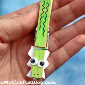Popsicle Stick Crocodile - Cornelius Inspired Craft
