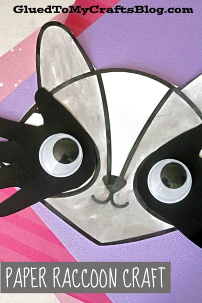Paper Raccoon Craft Idea For Kids