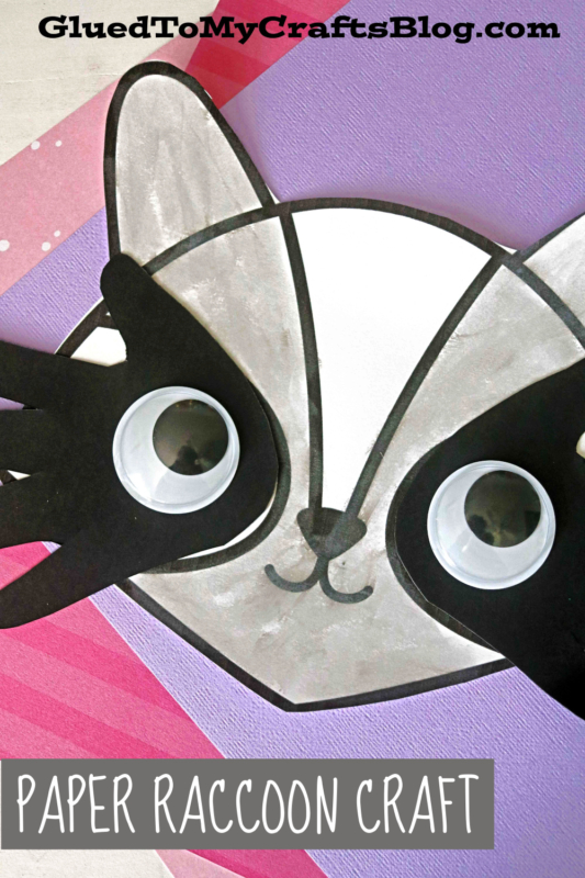 Paper Raccoon Craft Idea For Kids