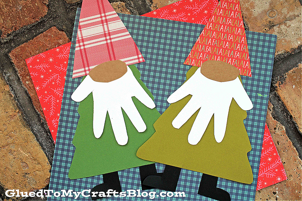 Christmas Tree Gnome Paper Craft For Kids