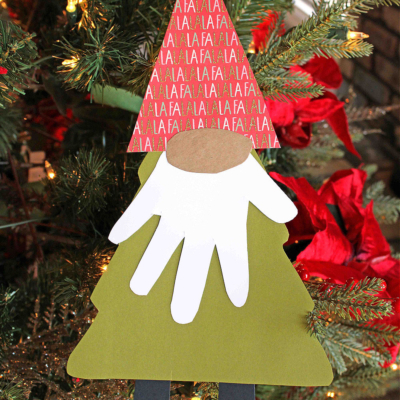 Christmas Tree Gnome Paper Craft For Kids