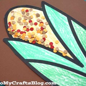 Popcorn Kernel Corn On The Cob Craft