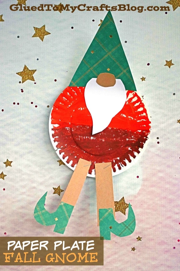 Paper Plate Fall Gnome