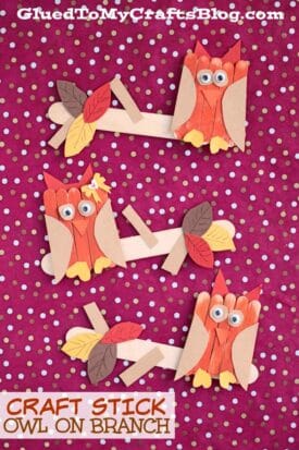 Popsicle Stick Owl Craft for Kids to Make This Fall