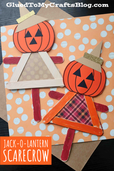 Jack-O-Lantern Scarecrow Craft For Kids
