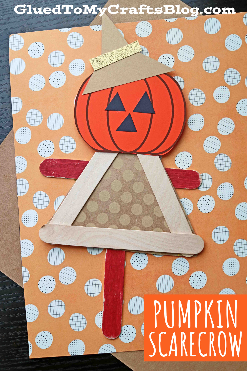 Jack-O-Lantern Scarecrow Craft For Kids